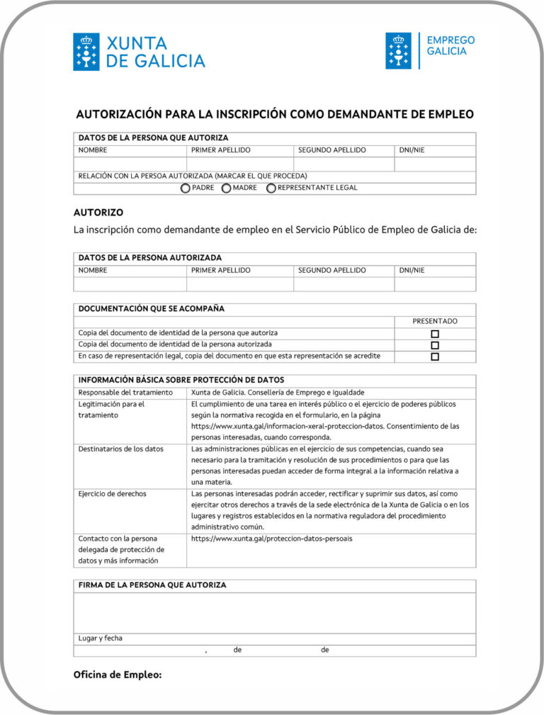 Cómo inscribirse como demandante de empleo en Galicia Tugestionlegal